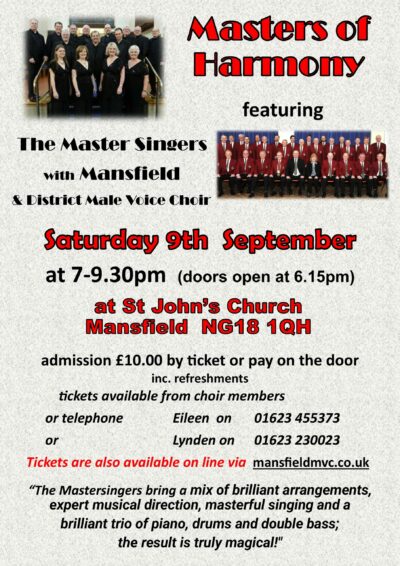 Masters in Harmony – Mansfield Male Voice Choir